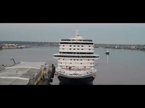 Koningsdam Docking at the San Diego Cruise Terminal Jan 31, 2023
