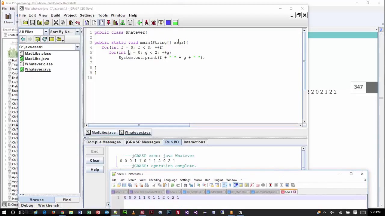 Java Programming 1 - Chapter 6 Review Exercise 19