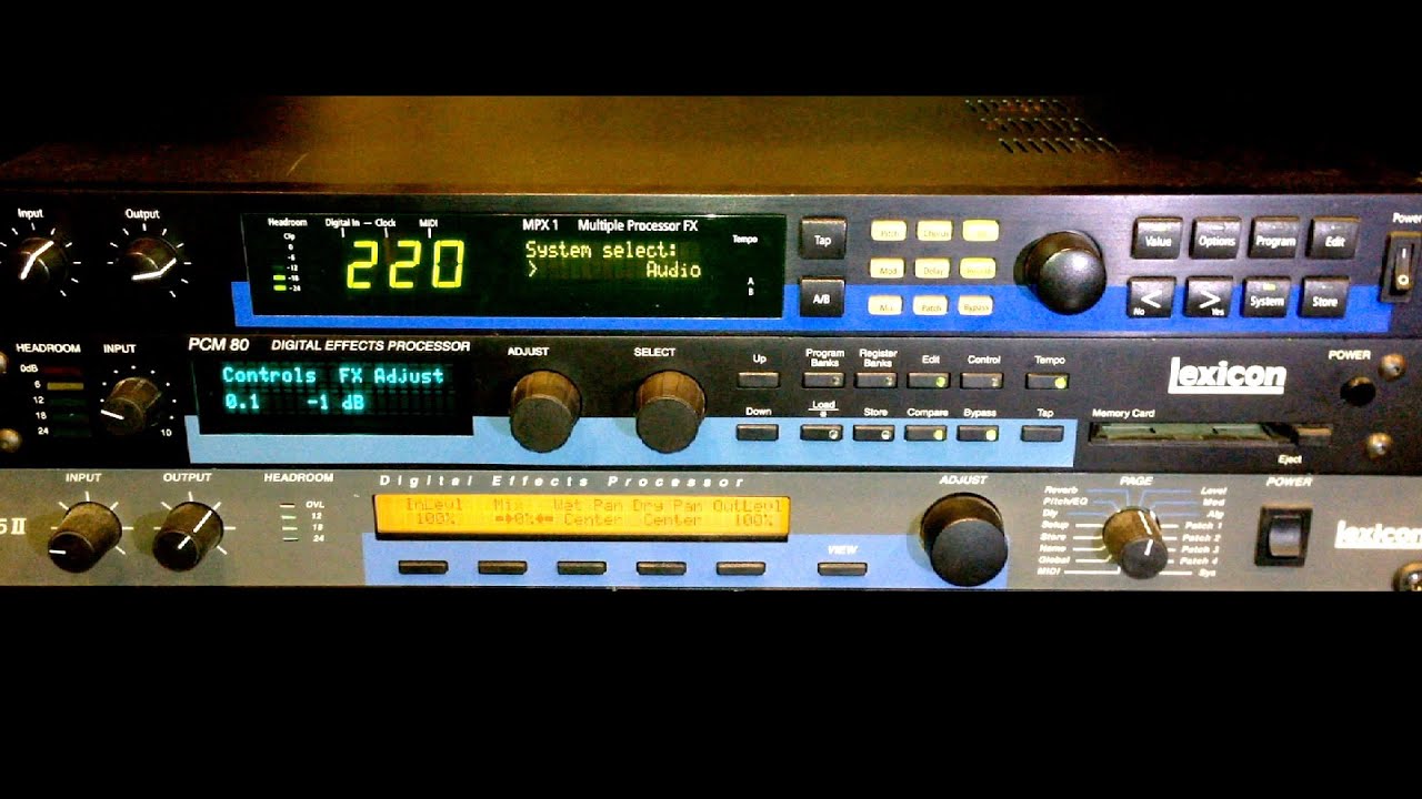 Lexicon Shootout MPX-1 PCM80 LXP-15 II