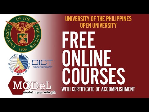 FREE ONLINE COURSES FROM UNIVERSITY OF THE PHILIPPINES | DICT WEBINAR SERIES