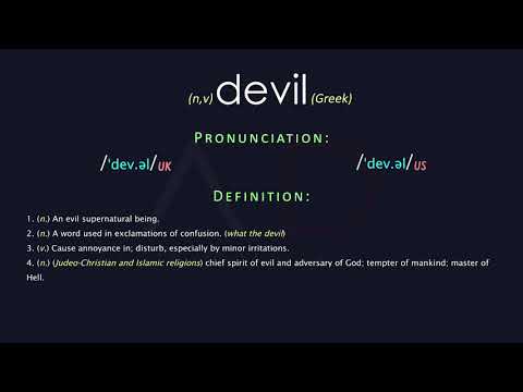 Devil Meaning And Pronunciation | Audio Dictionary