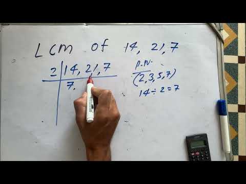 Lcm of 14,21,7 | lcm by division method examples | Exam | Question | Hindi | Surendra khilery
