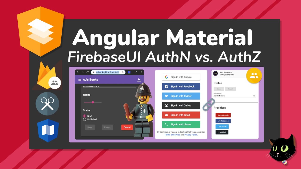 Firebase Authentication and Firestore Authorization with Angular Material