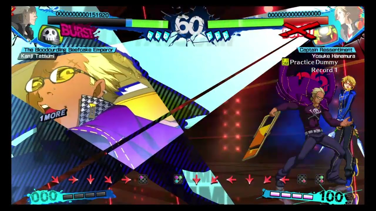 P4AU - Shadow Kanji Combo 1