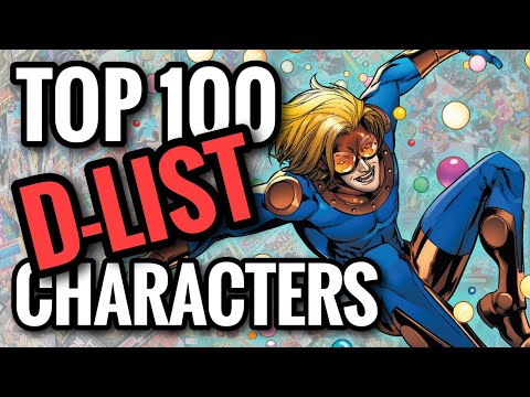 TOP 100 D-list comic characters