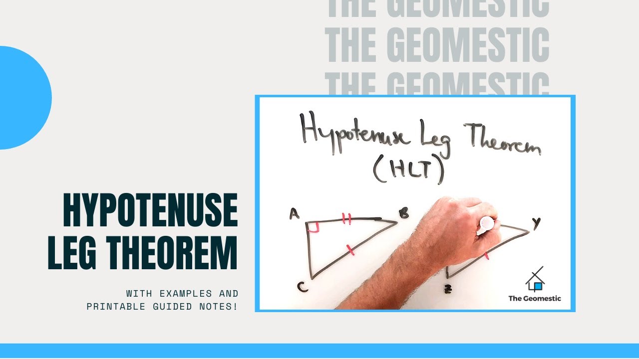 The Hypotenuse Leg Theorem with Proofs and Guided Notes!