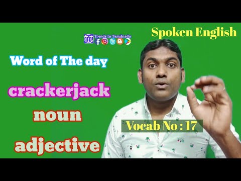 crackerjack Tamil meaning | pronunciation & a sentence | Spoken English Through Tamil | EWM #17