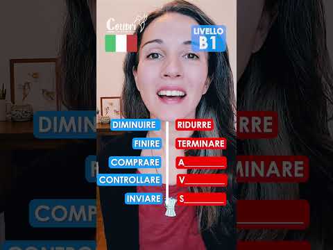 Conosci i SINONIMI? Vocabolario verbi livello B1 Lingua Italiana 🇮🇹 #linguaitaliana #sinonimi