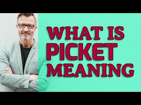 Picket | Meaning of picket