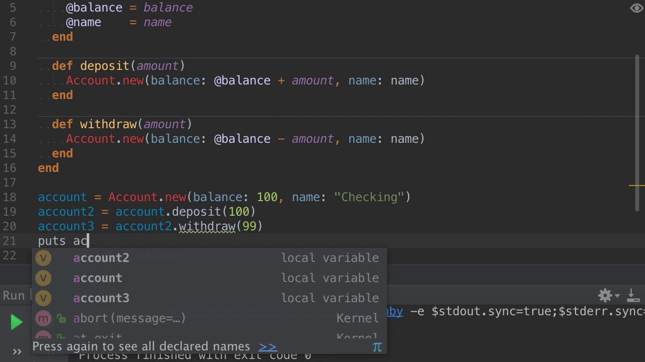 Refactoring Towards Immutable Objects in Ruby