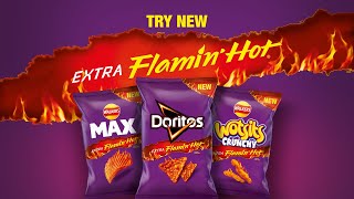 Doritos NEW Extra Flamin' Hot - Feel the flavour advert Commercial ad uk