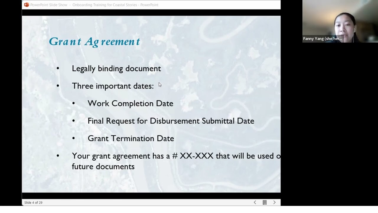 2. Grant Instruction video (Grant Agreement)