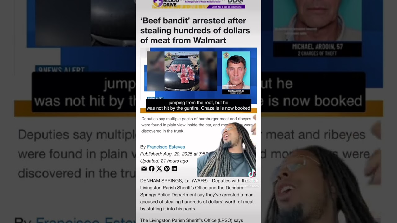 Man arrested for stealing 🤣 #comedy #reaction #blowup