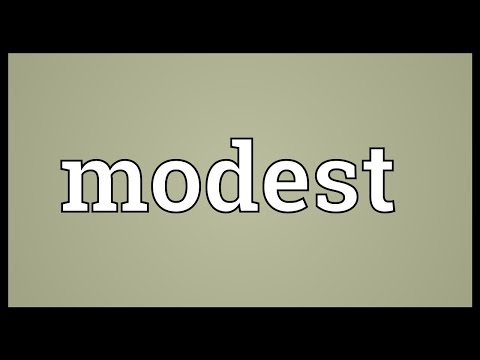 Modest Meaning