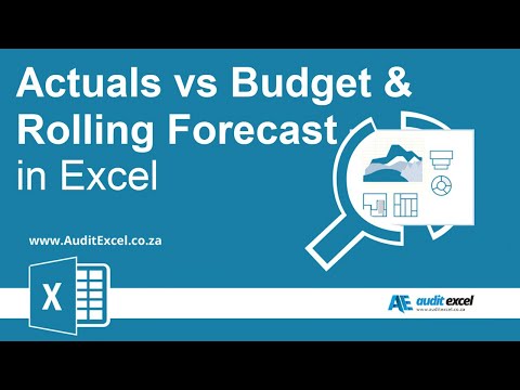 Comparing actuals to budget & creating rolling forecasts in Excel