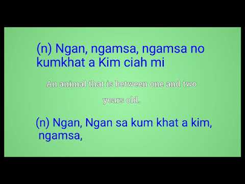 yearling meaning explaining in English Ngawn Dictionary yearling = Ngan, ngansa, ngam sa kumkhat Kim