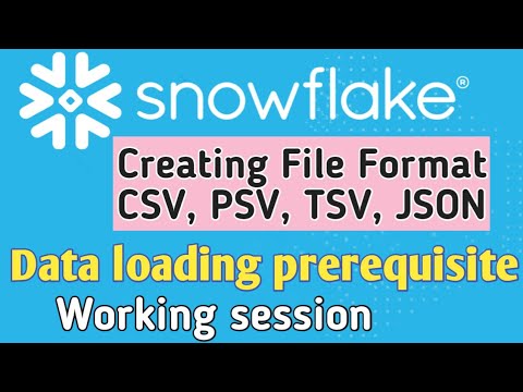 6. How to Create a File Format in Snowflake | Full Working session on file format #snowflake
