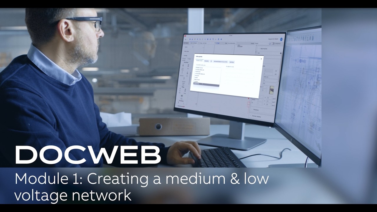 How to Create a Medium and Low Voltage Network in DOCWeb?