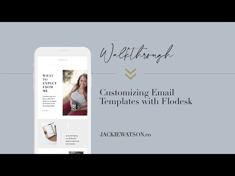 Flodesk Walk Through: Customizable Email Templates
