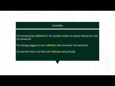 affection # Expand Your English Vocabulary