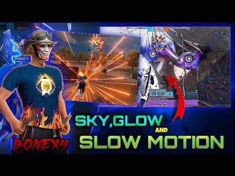 💥HOW TO MAKE CHARASTER GLOW EFFECT, SKY CHANGE AND SMOOTH SLOW MOTION FREE FIRE VIDEO EDITING 😱