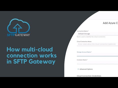 How multi-cloud connections work in SFTP Gateway | Transfer files between AWS, Azure or Google Cloud
