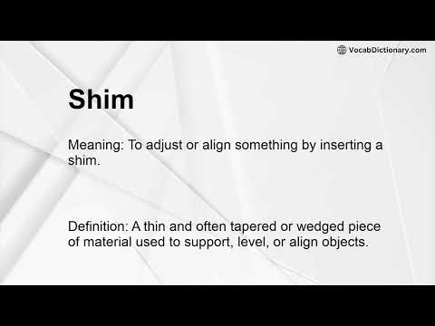 Shim Meaning