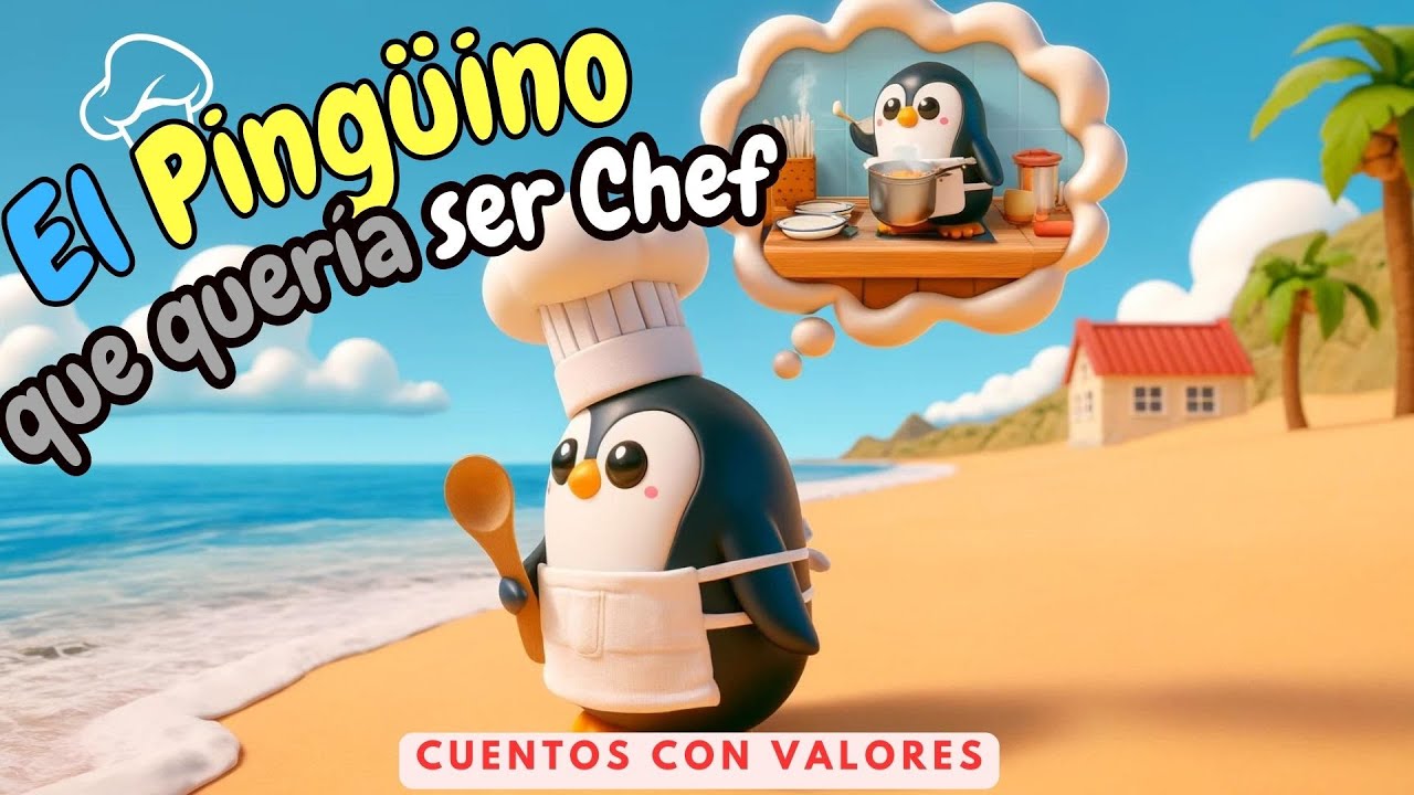 🍽️🐧 El Pingüino que Aspiraba a ser Chef 🍲🐧 | Cuentos infantiles | Cuentos para dormir