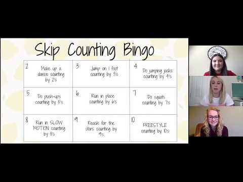 [Math Activity] Skip Counting Bingo with 3rd Grade