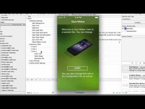 Quiz Maker Template Demo - Fully Functioning iPhone Quiz App Template