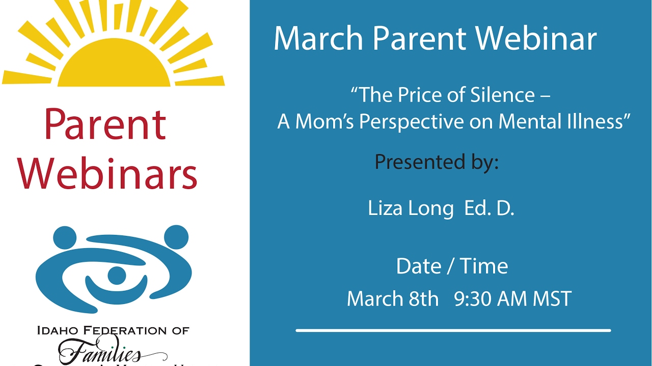 “The Price of Silence – A Mom’s Perspective on Mental Illness”