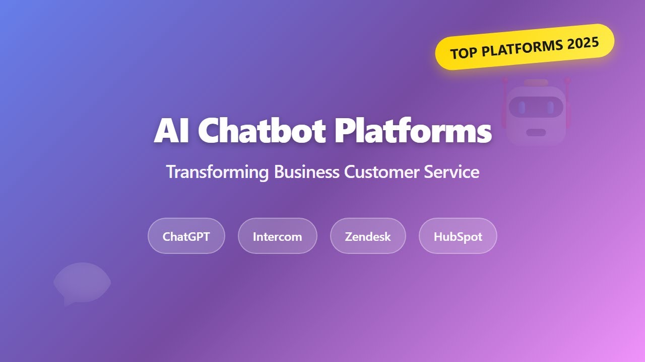 Top 5 AI Chatbot Platforms for Business 2025
