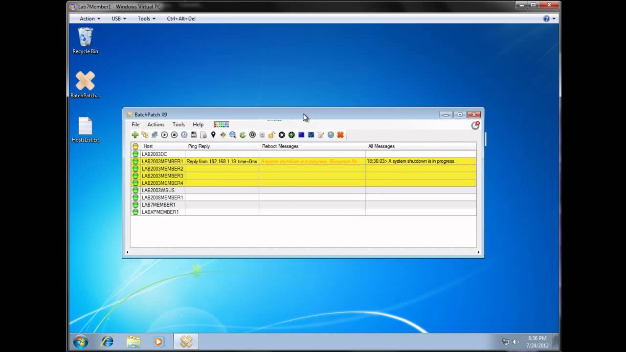 Using the Row Execution Interval - BatchPatch Tutorial