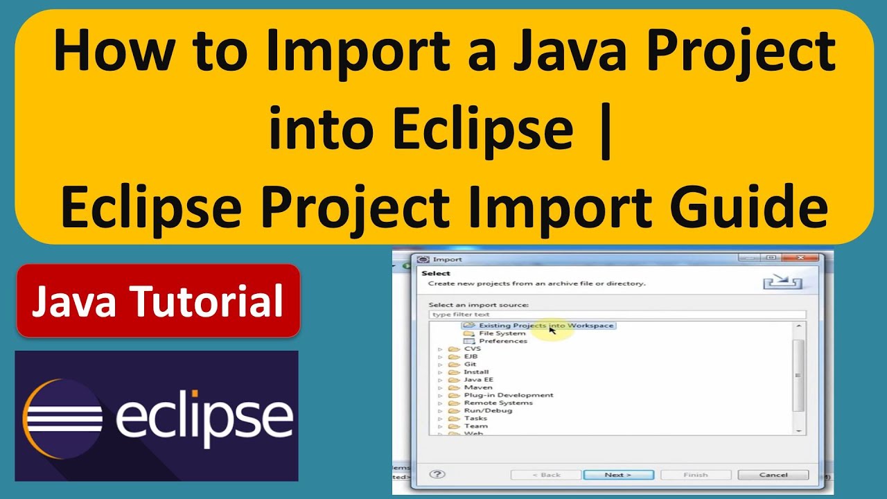 How to Import a Java Project into Eclipse | Eclipse Project Import Guide | Java Tutorial