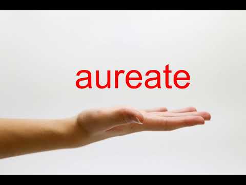 How to Pronounce aureate - American English