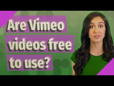 Are Vimeo videos free to use?