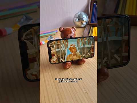 Telefoonhouder DIY 🐻✨ #easyart #diy #craft #knutselen #schilderen #tekenen #klei #kunst #creatief