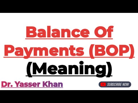 Balance Of Payment | Meaning Of Balance Of Payments | BOP | International Economics | Economics