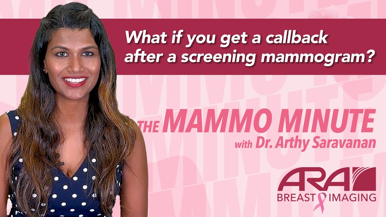 What if You Get a Callback after a Screening Mammogram? | The Mammo Minute