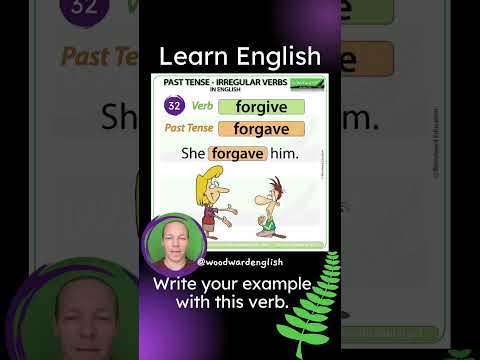 Past Tense of FORGIVE in English โ
English Pronunciation of FORGAVE | Learn English Irregular Verbs