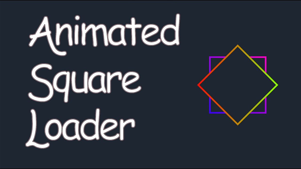 Animated Square Loader using HTML and CSS only #html #css