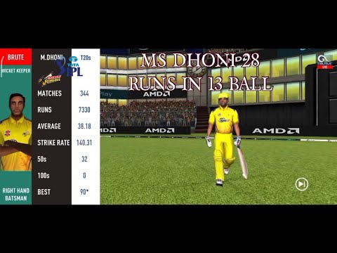MS DHONI 28 RUNS (13)BALL AGAINST MUMBAI LAST OVER THRILLER ????