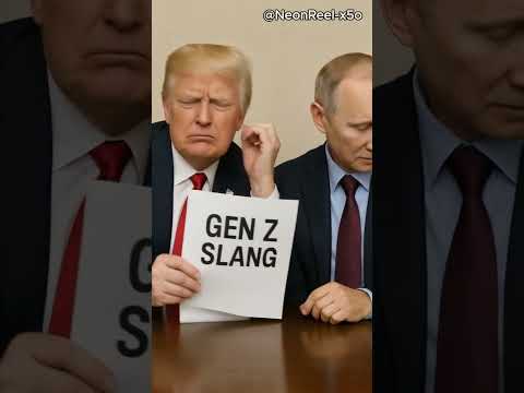 Trump & Putin Try to Decode Gen Z Slang — Hilarious Reactions!|ai video #trump #putin #veo3 #veo3ai