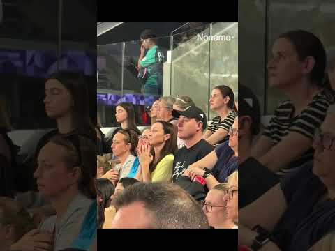 Darja VARFOLOMEEV’s Parents Wait For Her Score Paris 2024 Olympic #parisolympics #rhythmicgymnastics