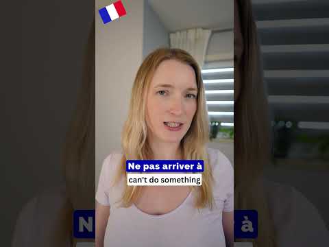 Ne pas arriver à in French #language #easyfrench #frenchlanguagelearning #french