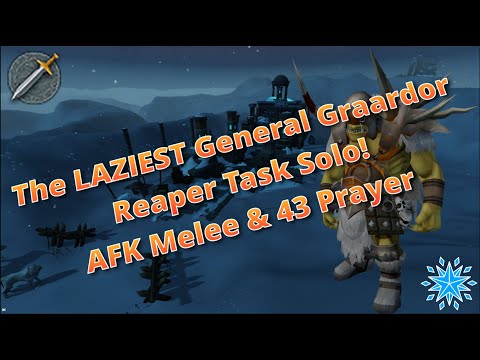 The LAZIEST General Graardor Reaper Solo! (AFK Melee & 43 Prayer) | RS3