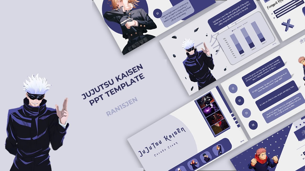 JUJUTSU KAISEN | FREE PPT TEMPLATE | RAN15JEN
