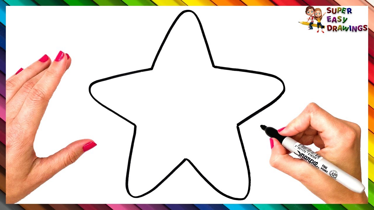 How To Draw A Star Step By Step ⭐ Star Drawing Easy