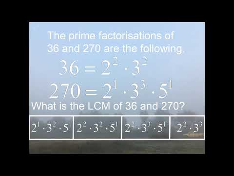 LCM (36, 270)
