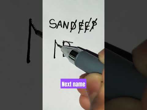 # SANDEEP name logo # Design # Next name #shorts # By Rajbir